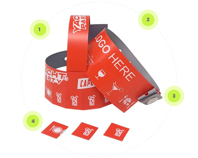 Tear Off Tab Wristbands - Event Wristbands